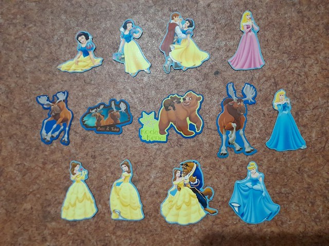 Disney princeze magneti za frizider 13 komada