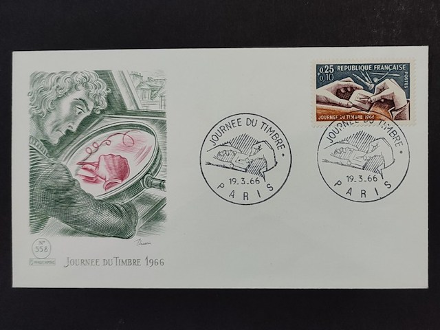 Francuska FDC 19.03.1966.