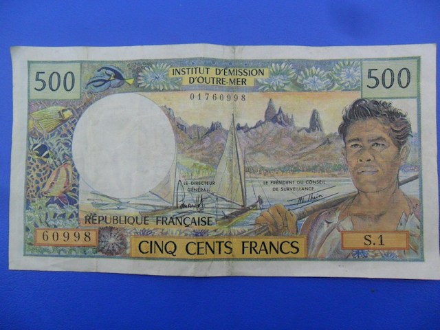 Tahiti - 500 Francs 1977, v15, P8389, eR