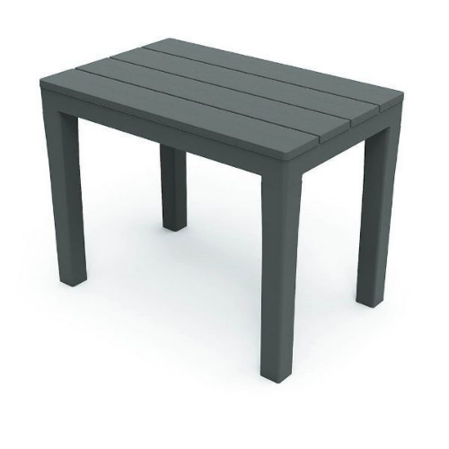 Baštenski sto/klupa Timor, DxŠxV: 60x38x45, plastični, antracit