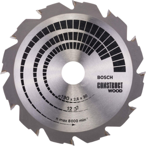 Bosch list testere kružni za drvo 190mm 12T construct