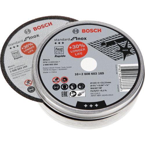 Bosch ploča rezna ravna za inox standard 115x1mm 10/1