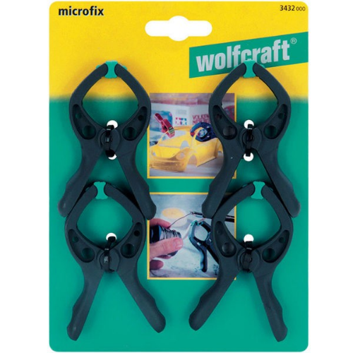 Wolfcraft microfix - štipaljka pakovanje 4 komada