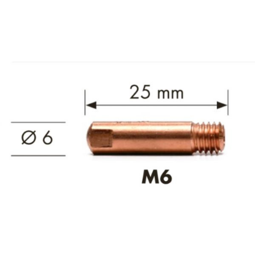Wurth kontak provodnica - dizna 0,6mm, M6, 25mm