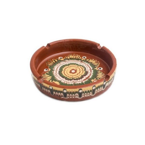 Pepeljara 15cm tamna etno keramika