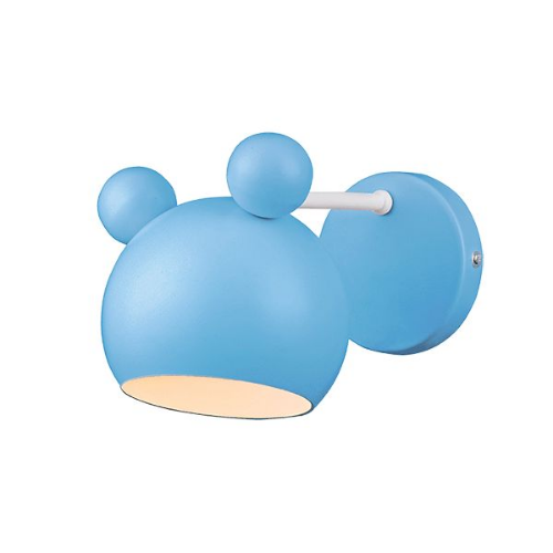 Mickey zidna svetiljka 1xe27 plava