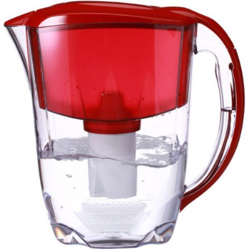 Aquaphor Ideal bokal za filtriranje vode 2,8 l, crveni
