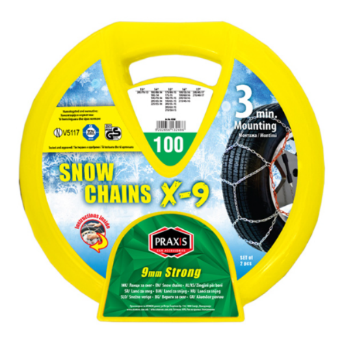 Praxis lanci za sneg 9 mm tip 100