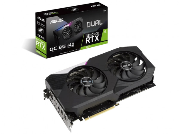 Grafička karta ASUS RTX3070 DUAL-RTX3070-O8G-V2 NVD8GBGDDR6256bitcrna' ( 'DUAL-RTX3070-O8G-V2' )