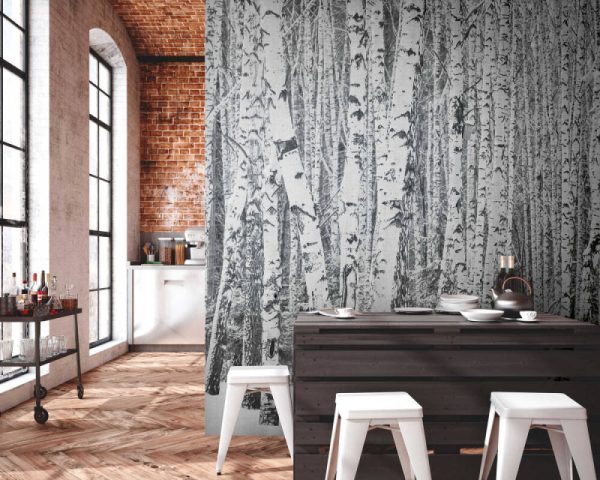 LIVINGWALLS WALLPAPER «BLACK, WHITE» 382591