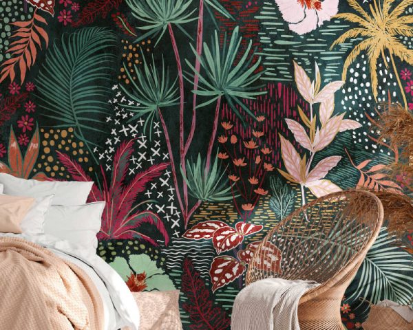 LIVINGWALLS WALLPAPER «FLORAL, COLORFUL» 382741