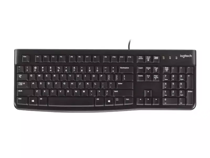 LOGITECH CORDED KEYBOARD K120 – EER – US INTERNATIONAL LAYOUT