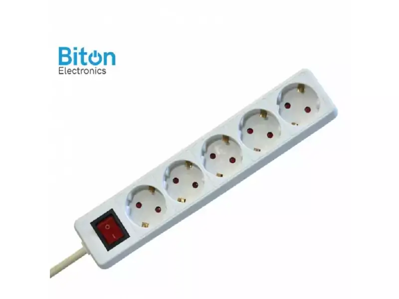 BITON ELECTRONICS PRENOSNA PRIKLJUČNICA 5 / 1.5 MET PREKIDAČ PP/J 3X1.5MM (ET10122)