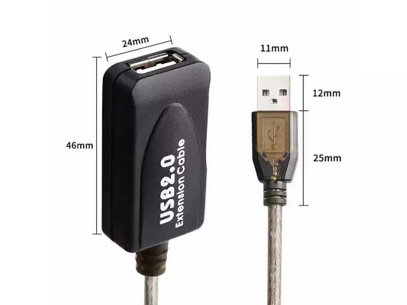 VELTEH USB PRODUŽNI AKTIVNI KABL 2.0 15M KT-USE-15M