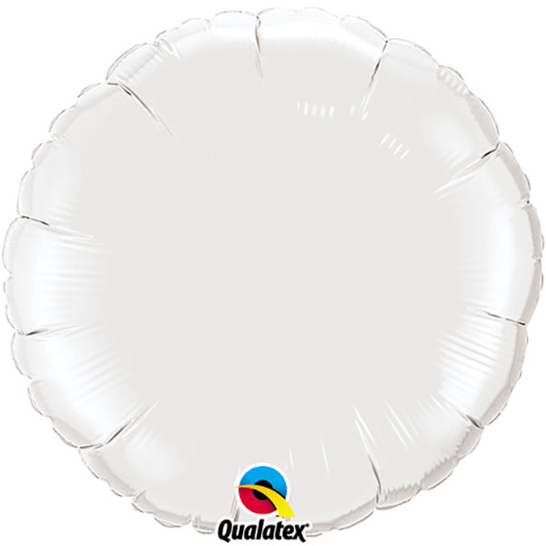 12921
18″ Foil White Round