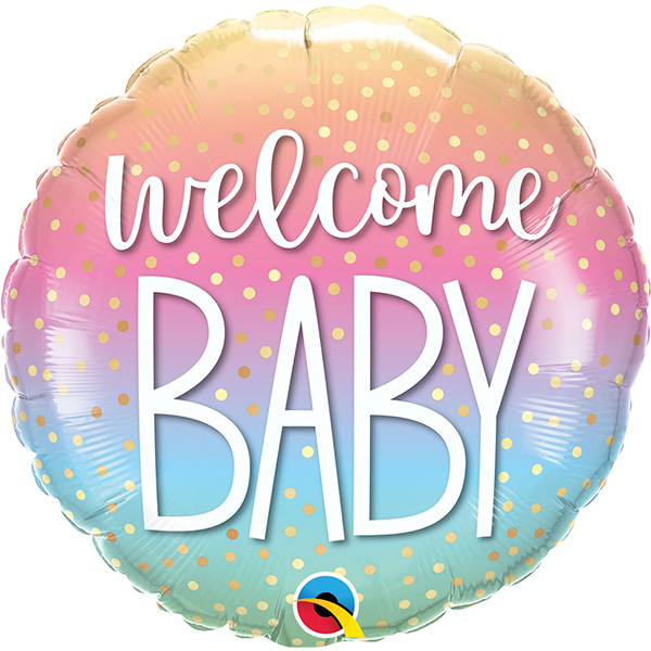 23928
18″ Foil Welcome Baby Confetti Dots