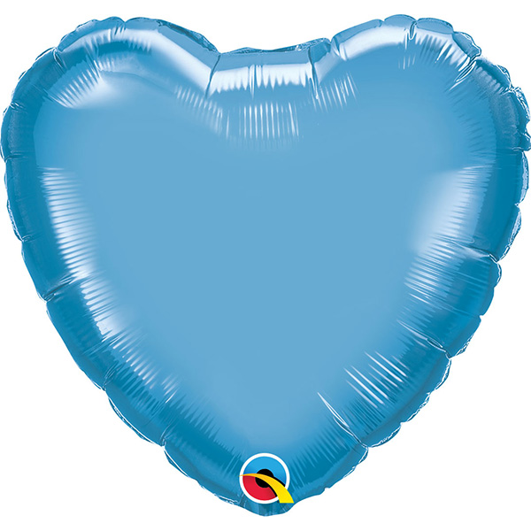 89646
18″ Foil Chrome Blue Heart