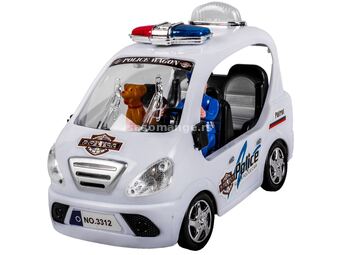 Policijski automobil na baterija sa 2 figurice