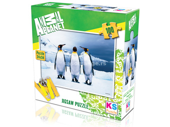 Puzzle 100 delova Animal Planet pingvin