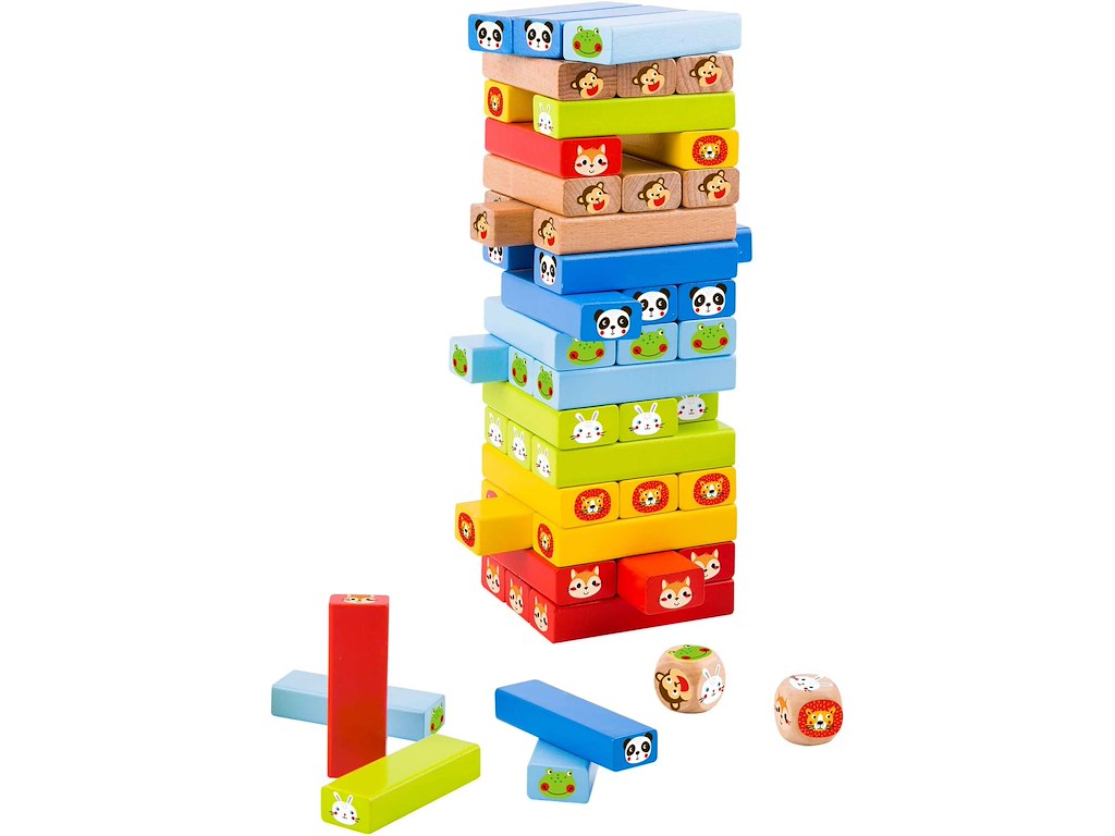 Tooky Toy Društvena igra Jenga-Animal