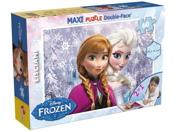 Lisciani Slagalica maxi frozen 2u1 sisters složi i oboji 46881