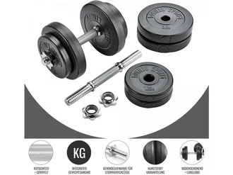 GORILLA SPORTS Set od 2 podesive bučice ukupno 20 kg