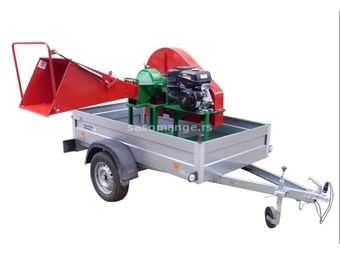 Prodaja seckalica za drvo BYSTRON - WOOD CHIPPERS - PIRANA 14HP ON THE CHASSIS