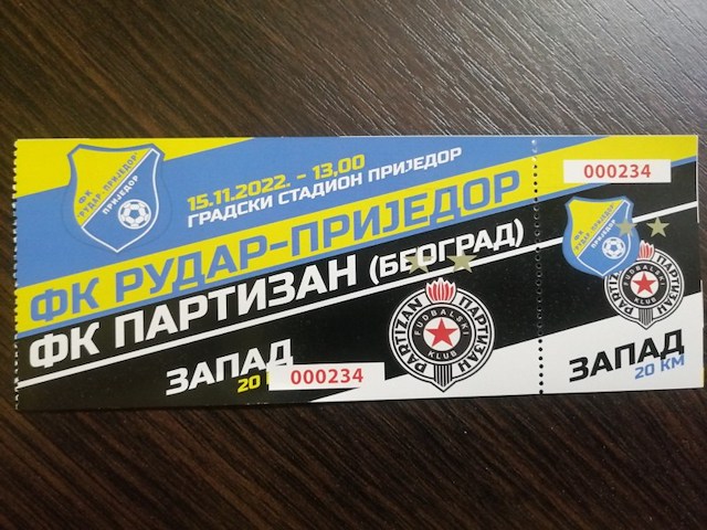 Rudar Prijedor-Partizan 15.11.2022