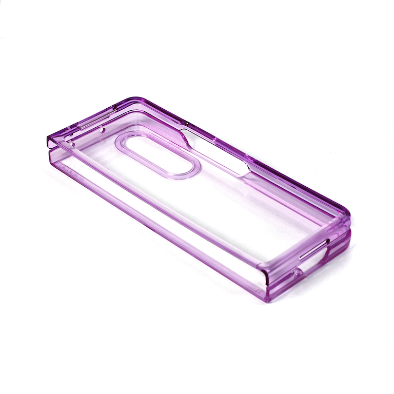 Maska(futrola) Clear TPU za Samsung Z Fold 4 ljubicasta