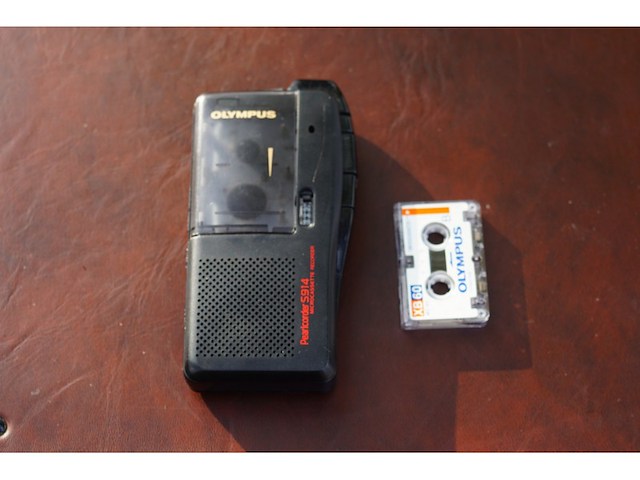 Olympus perlcorder S914 diktafon + kasetica