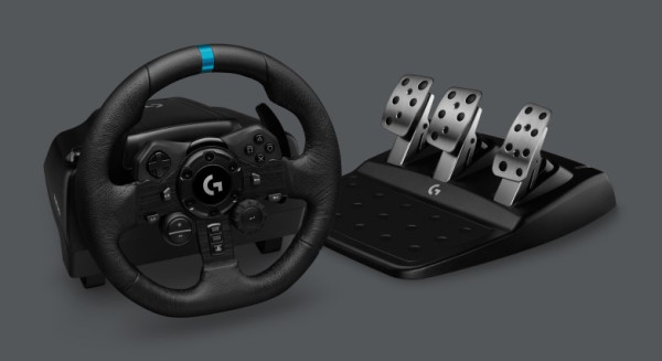 Logitech G923 Gaming Racing Wheel and Pedals for PS4 and PC