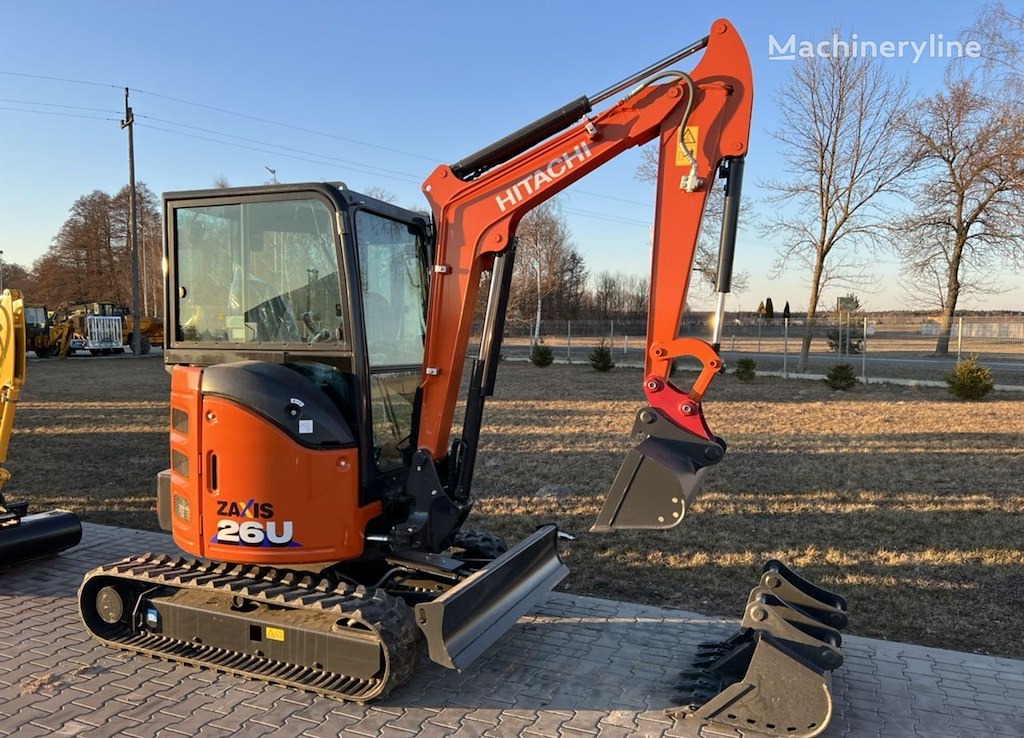 Hitachi 2.7 tony ZX26-6 Szybkozłącze 3 Łyżki mini bager