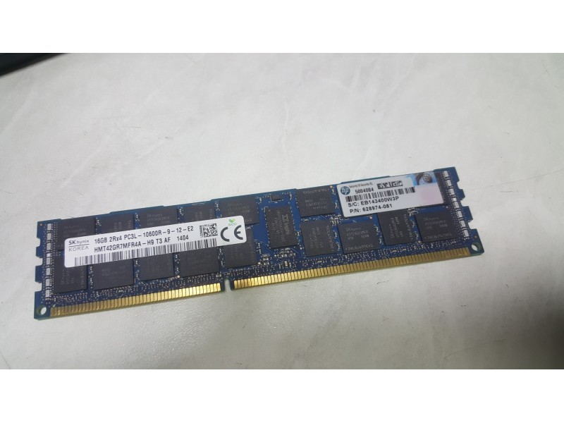 16 gb ddr3l serverska memorija 10600r ispravna