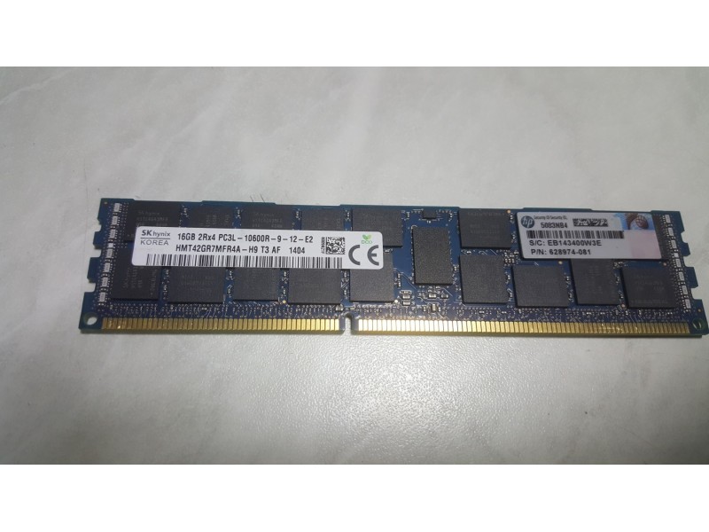 16 gb ddr3l serverska memorija 10600r ispravna