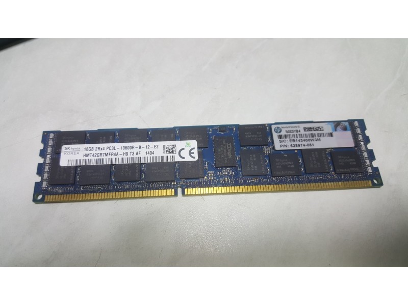 16 gb ddr3l serverska memorija 10600r ispravna