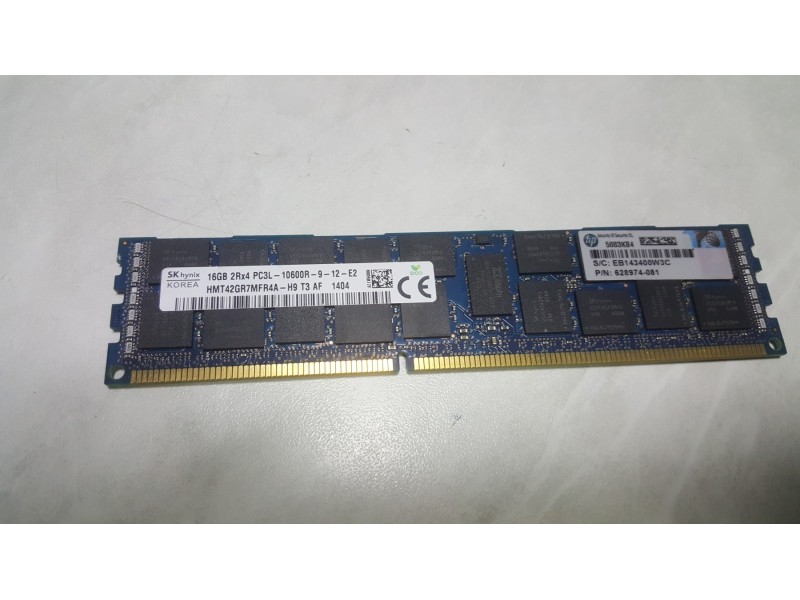 16 gb ddr3l serverska memorija 10600r ispravna