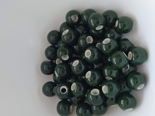 (A1046) Porcelanske perle zelene 1KOM