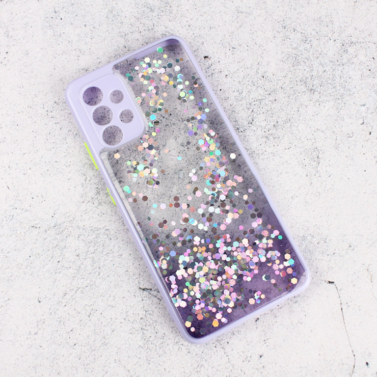 Maska Frame Glitter za Samsung A325F Galaxy A32 4G (EU) ljubicasta