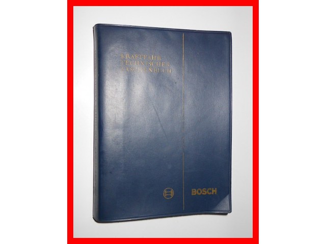 Bosch Kraftfahrtechnisches Taschenbuch