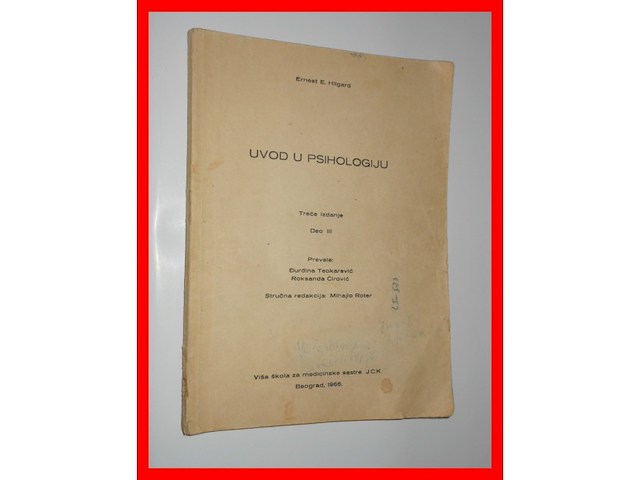 Uvod u psihologiju - Ernest E. Hilgard