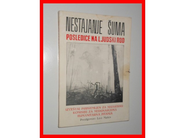 Nestajanje šuma - Posledice na ljudski rod