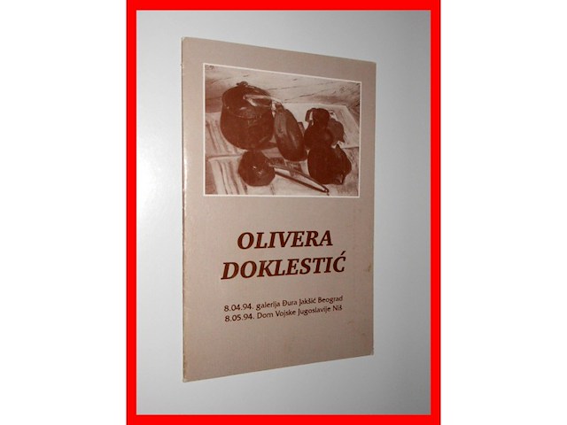 Olivera Doklestić - Katalog, 1994.