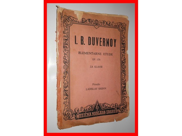 I. B. Duvernoy - Elementarne etude OP. 176 za klavir
