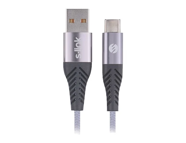 S-Link (STM55T) kabl USB-A (muški) na USB-C (muški) 1m sivi