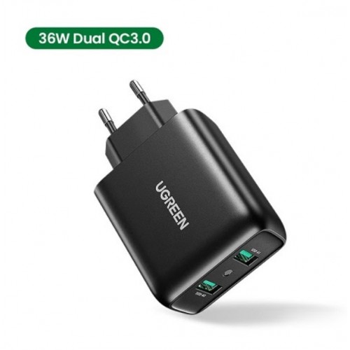 Ugreen CD161 USB brzi punjač 3.0 2xUSB 36W 10216