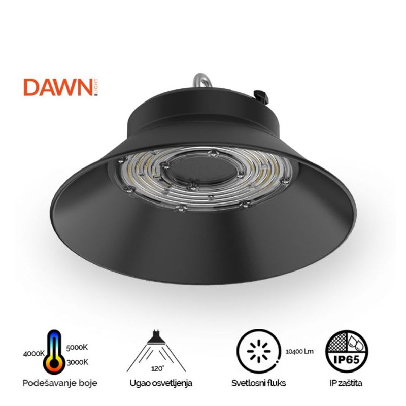 DAWN LED REFLEKTOR BR-FL80W-02K CCT 10400lm 120° IP65