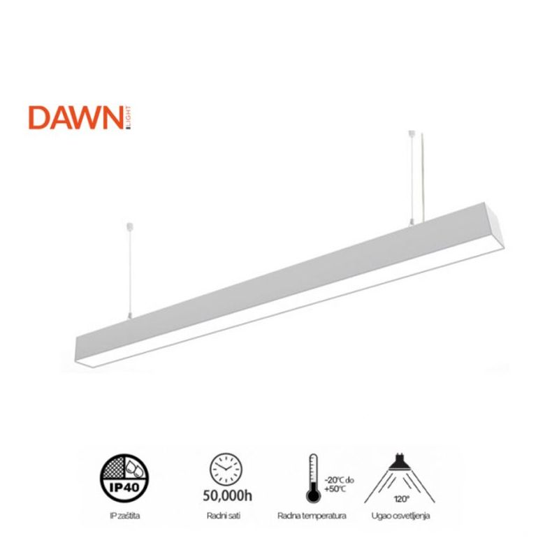 LED SVETILJKA LT-T-020-B 40W 4000K BELA 1,2 met