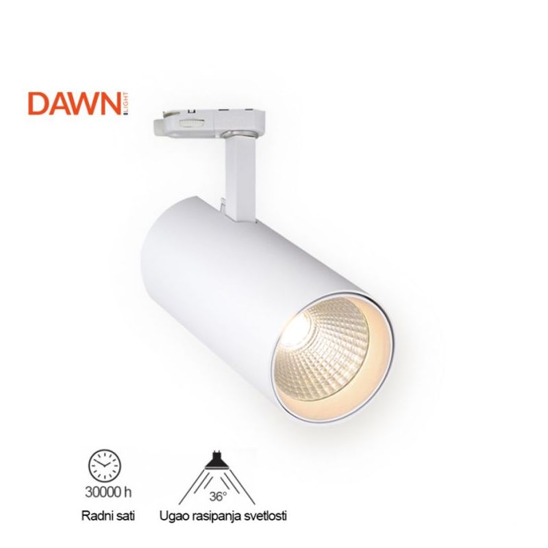 LED REF SINSKI JM-4069 20W 3000K 36° BELI (3-FAZE)