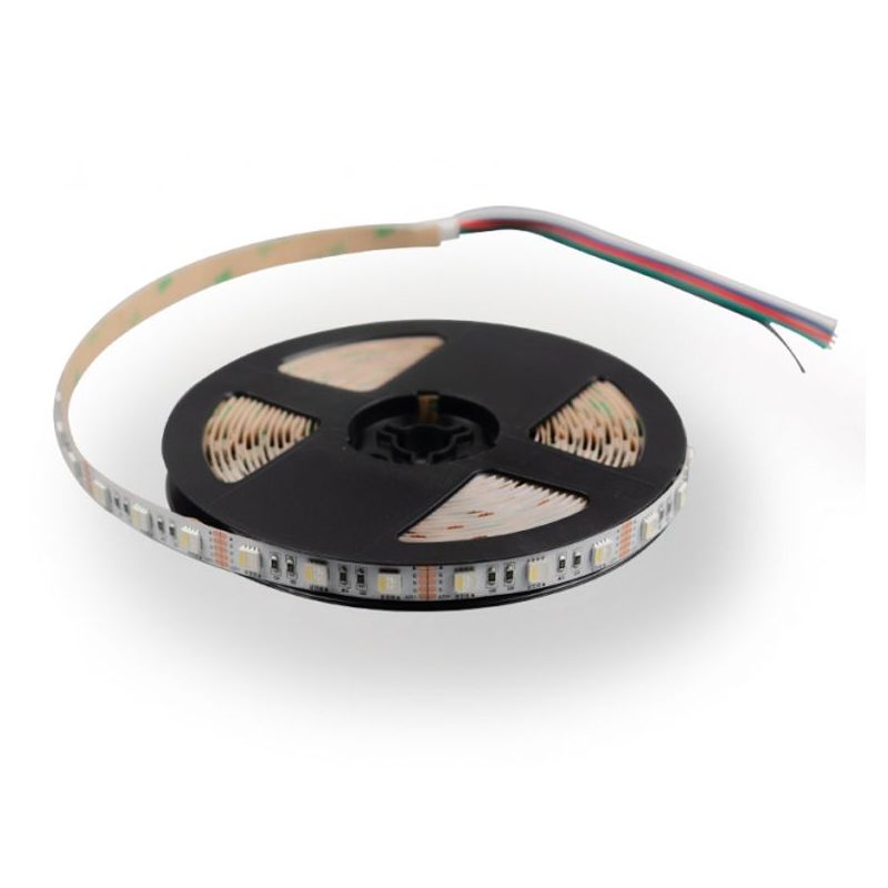 LED TRAKA KU-5050BD-60D-RGBW 12V IP33 (5met,14.4W/met,12mm)