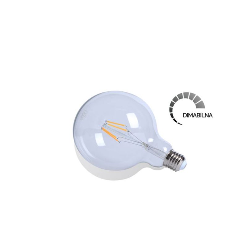 LED SIJALICA FILAMENT DIM G95 4W E27 2700K 400lm